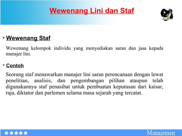 Wewenang delegasi dan desentralisasi | PPT