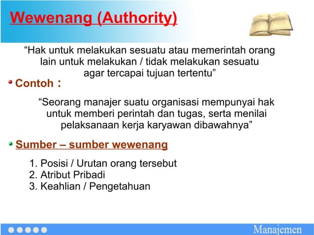 Wewenang delegasi dan desentralisasi | PPT