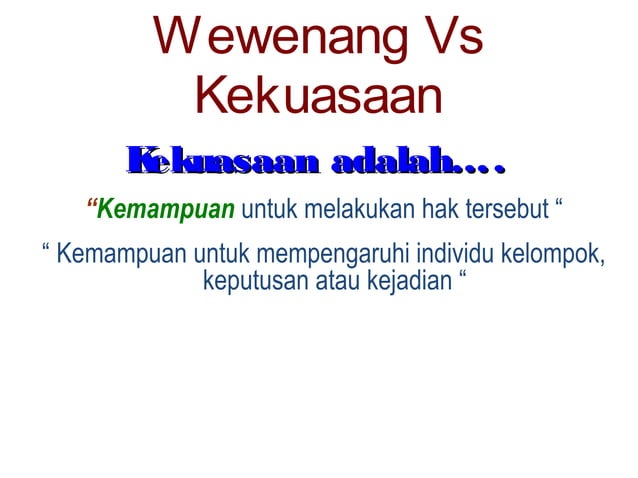Wewenang delegasi dan desentralisasi | PPT