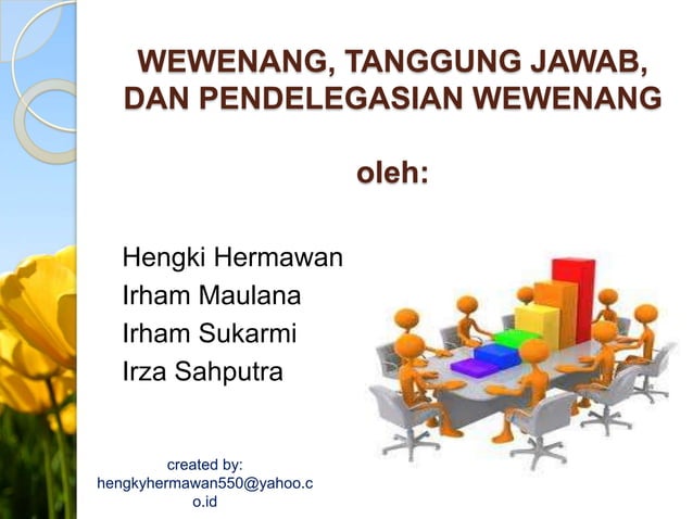 Wewenang, tanggung jawab dan pendelegasian wewenang | PPT | Free Download
