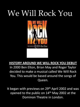 We will rock you | PPTX