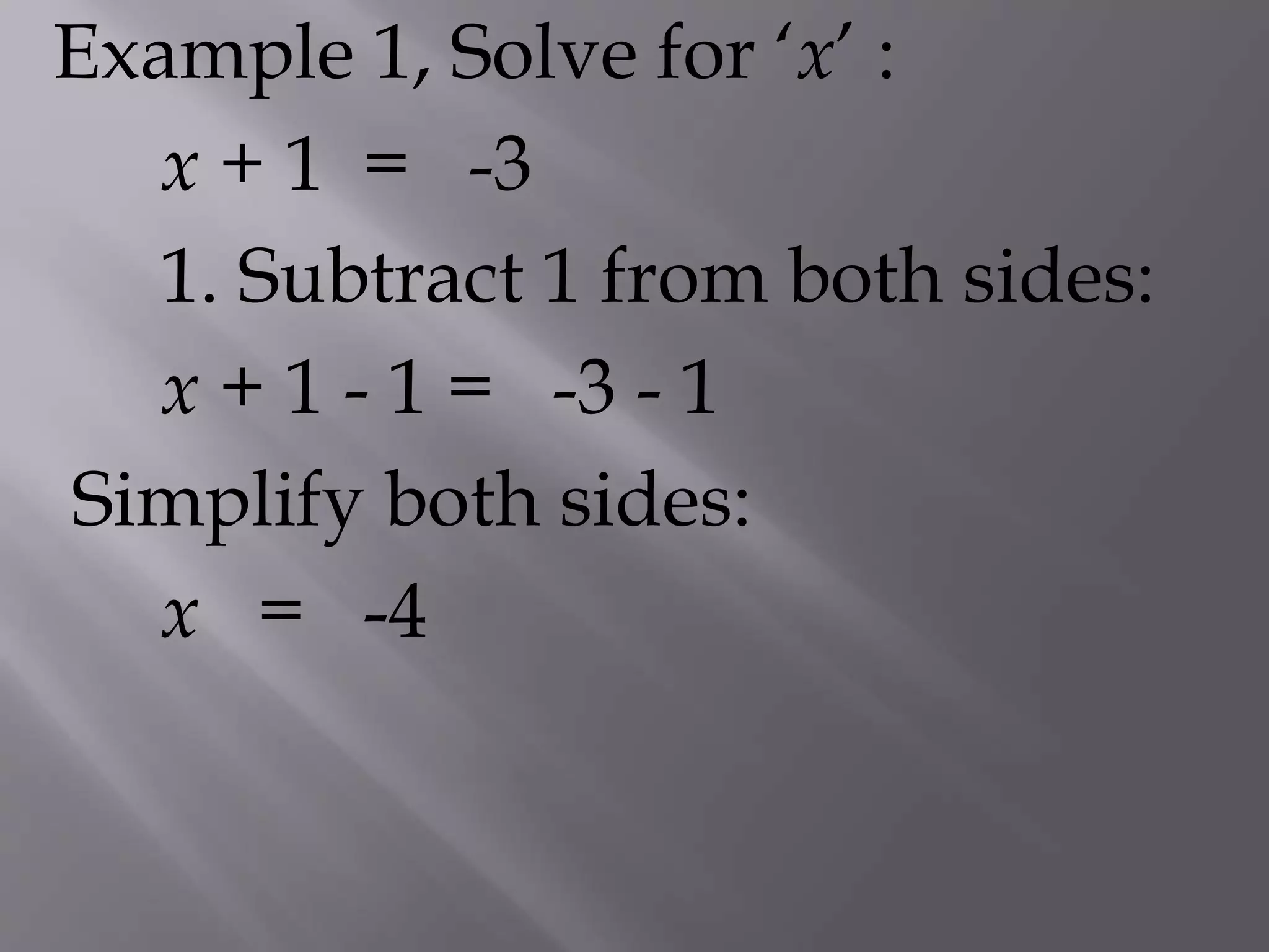basic algebra | PPT