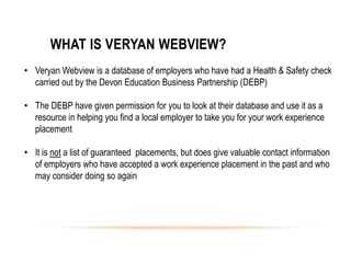 Wex How to use Veryan Webview | PPTX