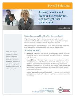 Wright Express/ rapid! PayCard | PDF