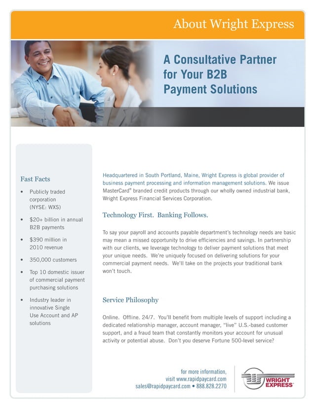 Wright Express/ rapid! PayCard | PDF