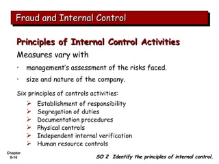 Weygandt kieso kimmel_ch08_fraud_internal control and cash | PPT