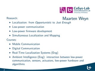 Low-Power, Long-Range, Precise Localization | PDF | Internet of Things ...