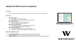 WF - transportation - logistics startup. | PDF