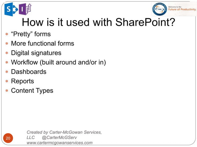 Intro to InfoPath Workflow | PPTX