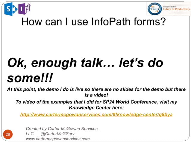 Intro to InfoPath Workflow | PPTX
