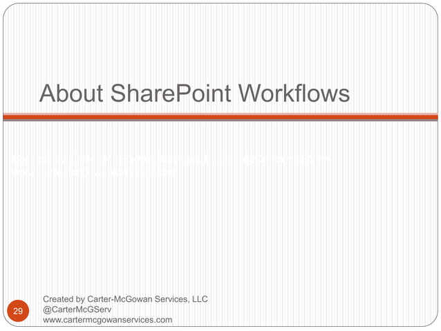 Intro to InfoPath Workflow | PPTX