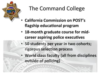The CA POST Command College | PPT
