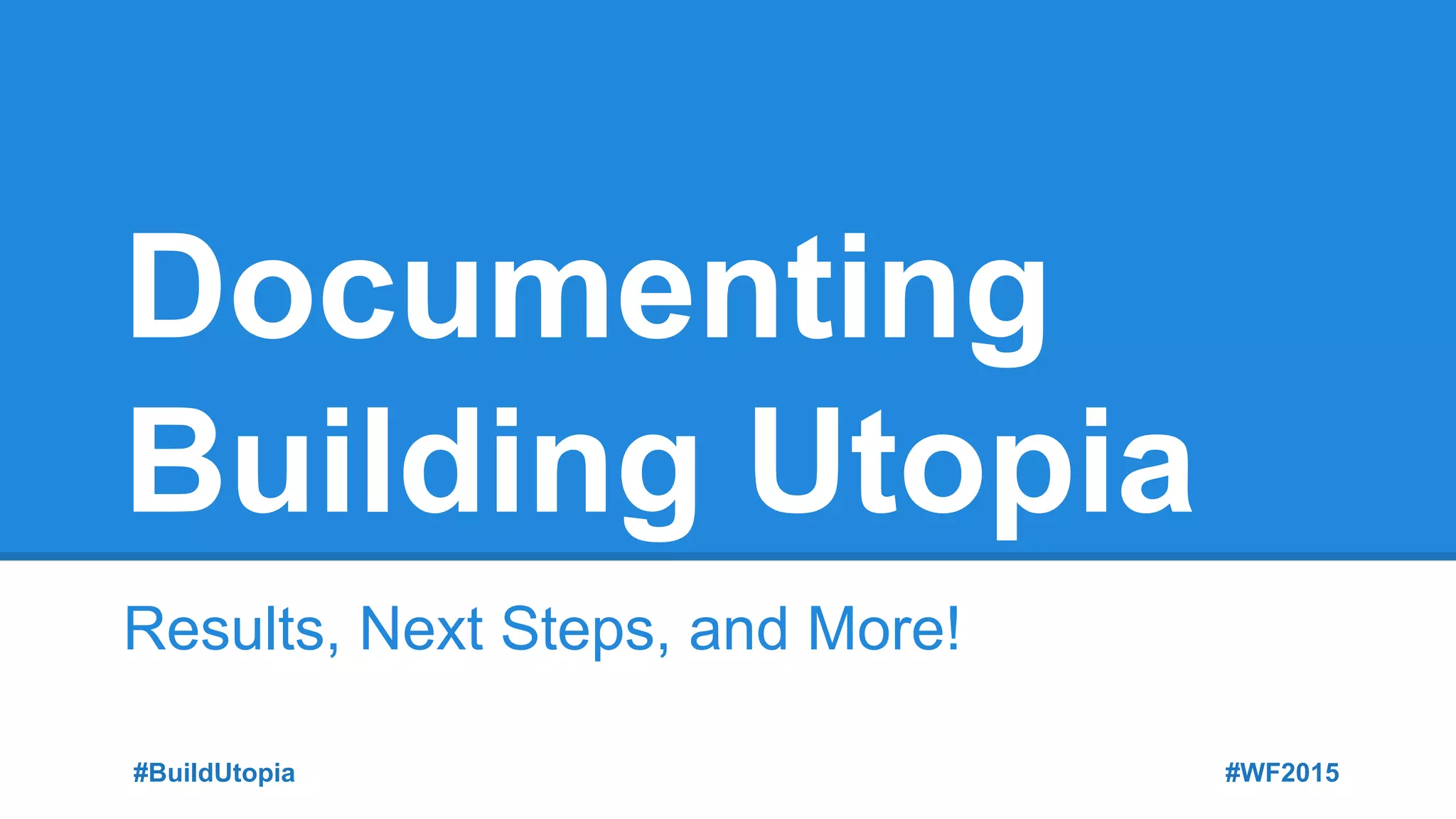 How to Build Utopia | PDF