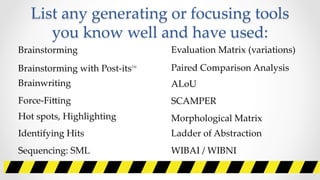 Thinking Tools - Empowering Students to Get the Job Done | PPT