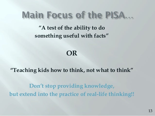 Teaching Kids How to Think, Not What to Think