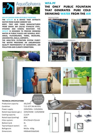 WFA-PF WATER FROM AIR PUBLIC FOUNTAIN | PPTX