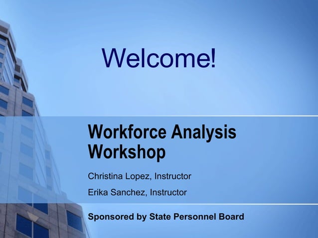 Workforce Analysis Presentation | PPT