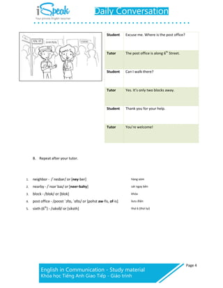 Chapter 1 unit 4. my neighborhood | PDF