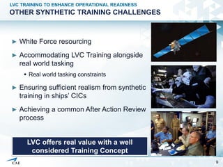 Rear Admiral (Retired) Rapp looks at the role of LVC training | PPT