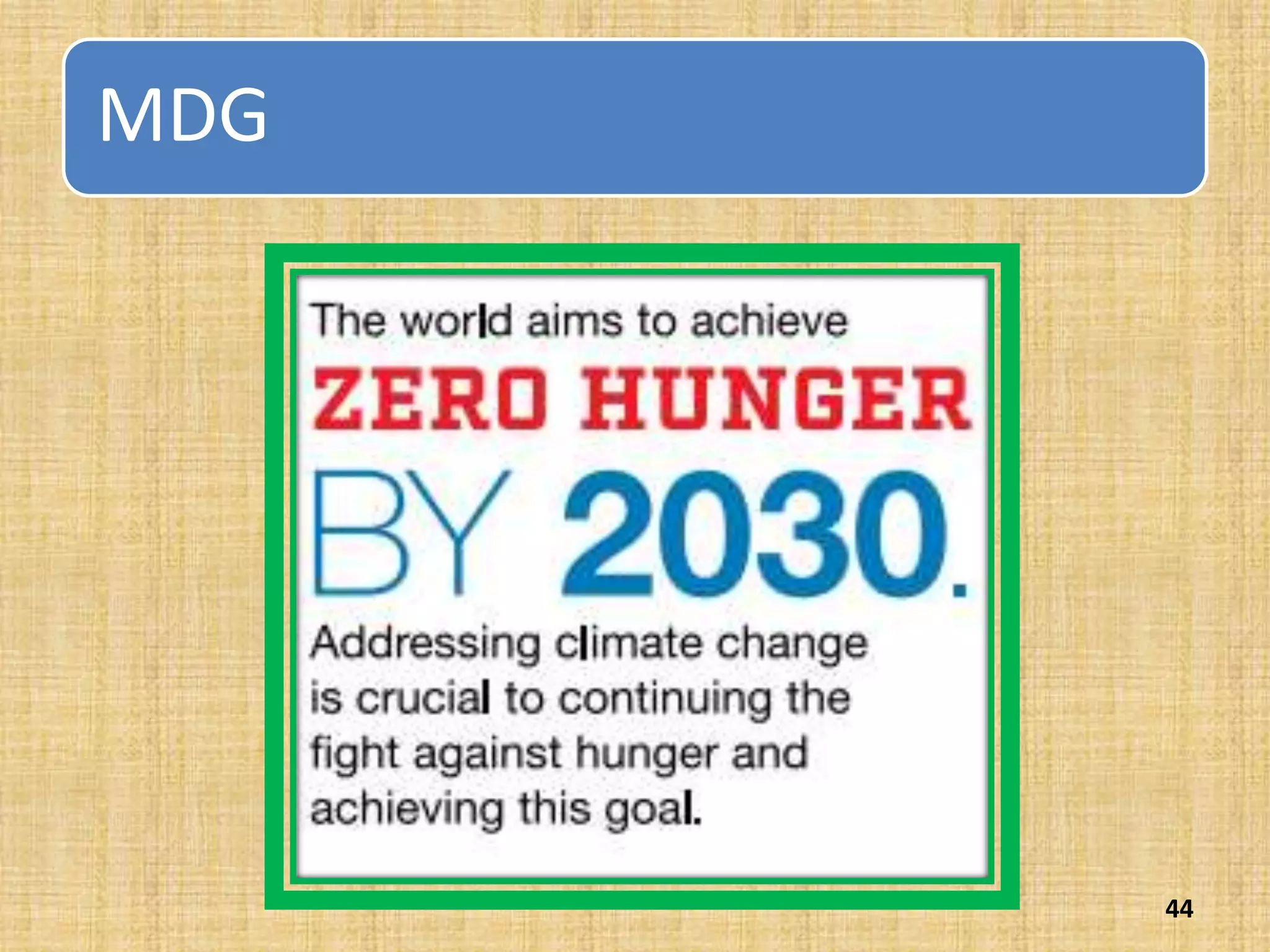 A ZERO HUNGER WORLD BY 2030 | PPTX