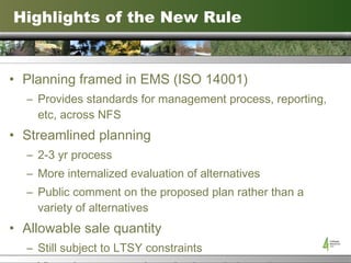 National Forest Planning and NFMA Requirements | PPT