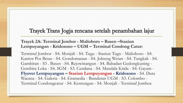 Traffic Management : Case Study of Lempuyangan Yogyakarta | PPT