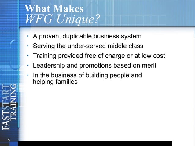 Wfg Presentation | PPT