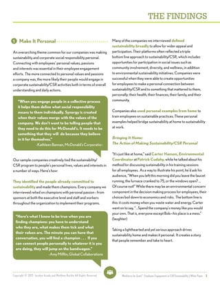 Workforce for Good: Employee Engagement in CSR/Sustainability | PDF