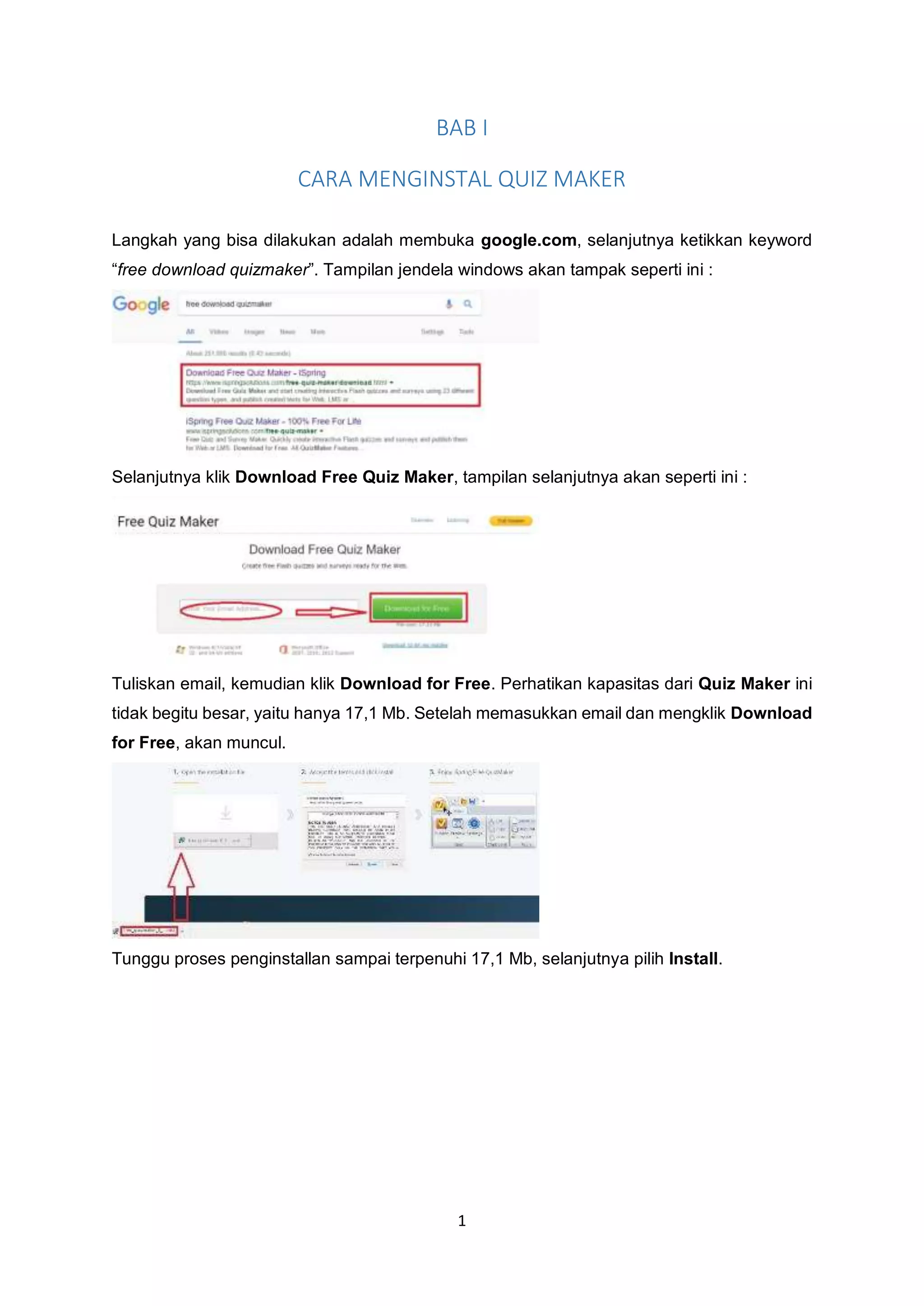 Cara membuat kuis offline Quiz Maker | PDF
