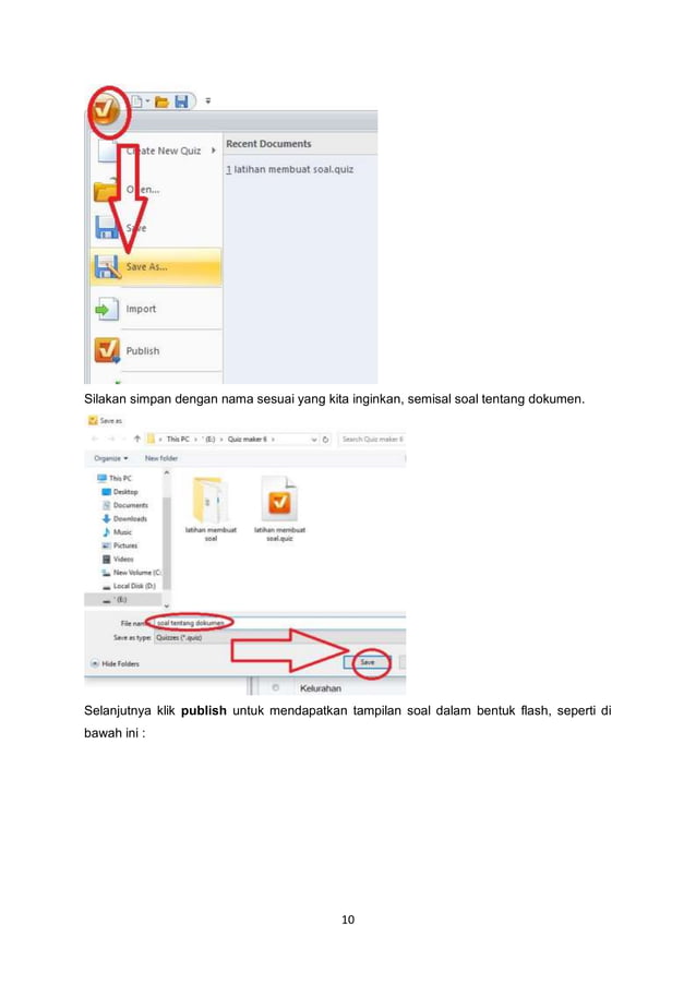 Cara membuat kuis offline Quiz Maker | PDF