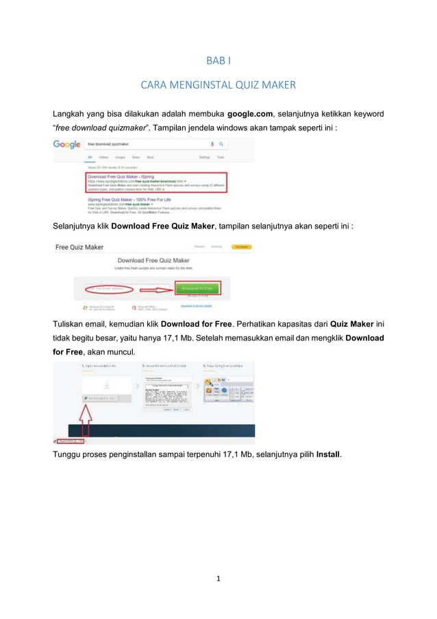 Cara membuat kuis offline Quiz Maker | PDF