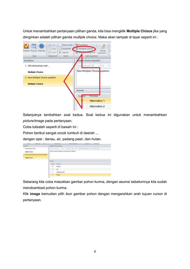 Cara membuat kuis offline Quiz Maker | PDF