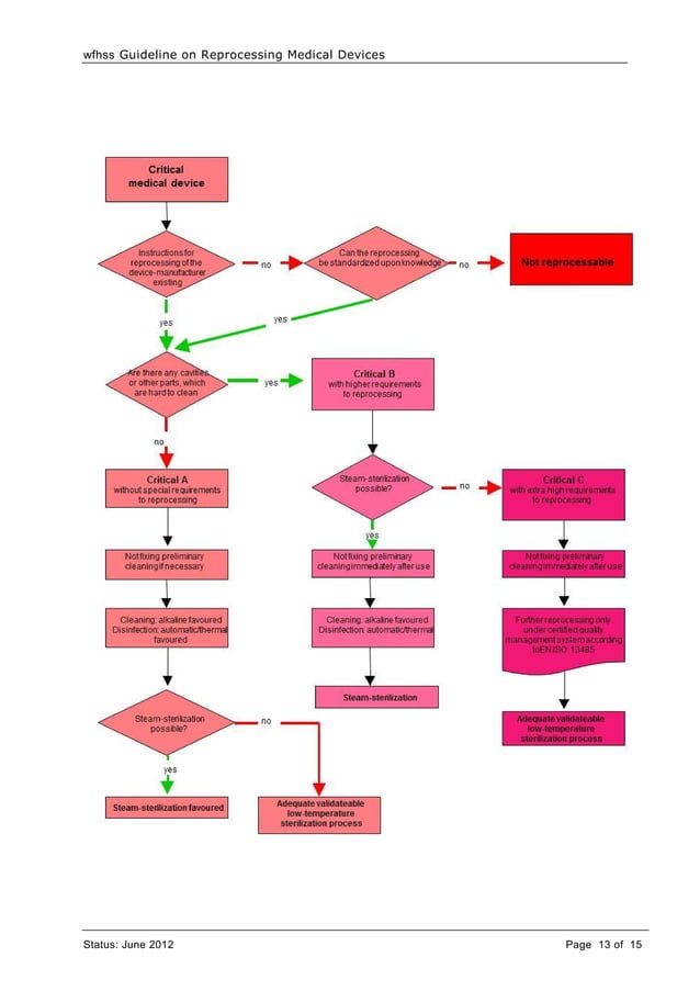 WFHSS Guideline on Reprocessing Medical Devices in / for Healthcare Establishments | PDF