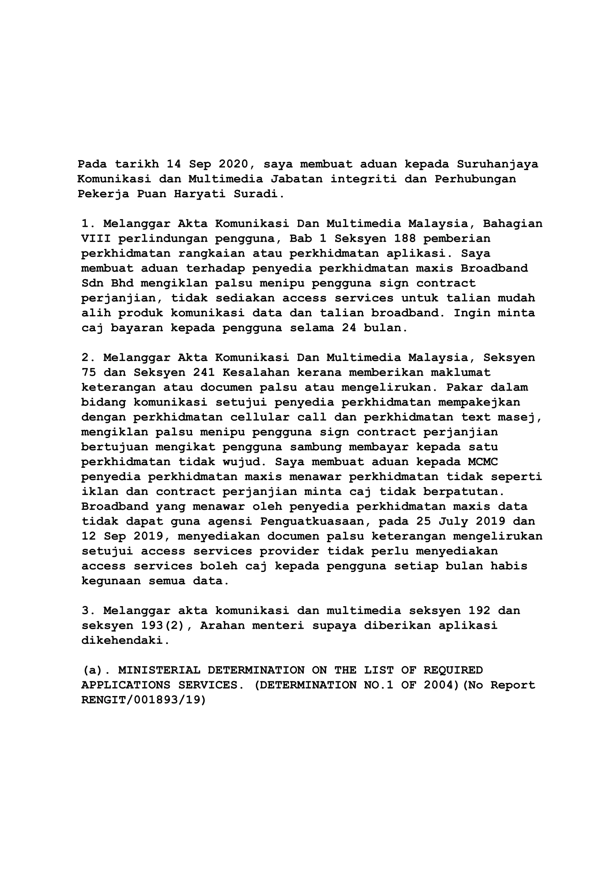 Aduan terhadap agensi_penguatkuasaan_memberikan_maklumat_keterangan ...