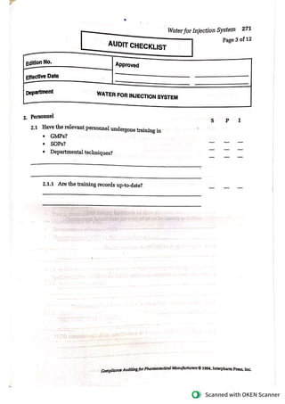 WFI system.pdf, safety of product developed, accuracy and precision of pharmaceutical ...