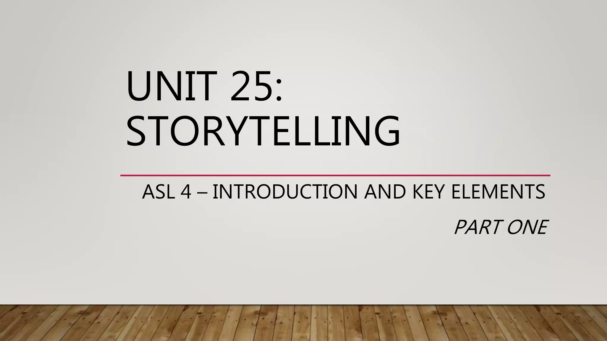 U25 intro & key elements | PPT