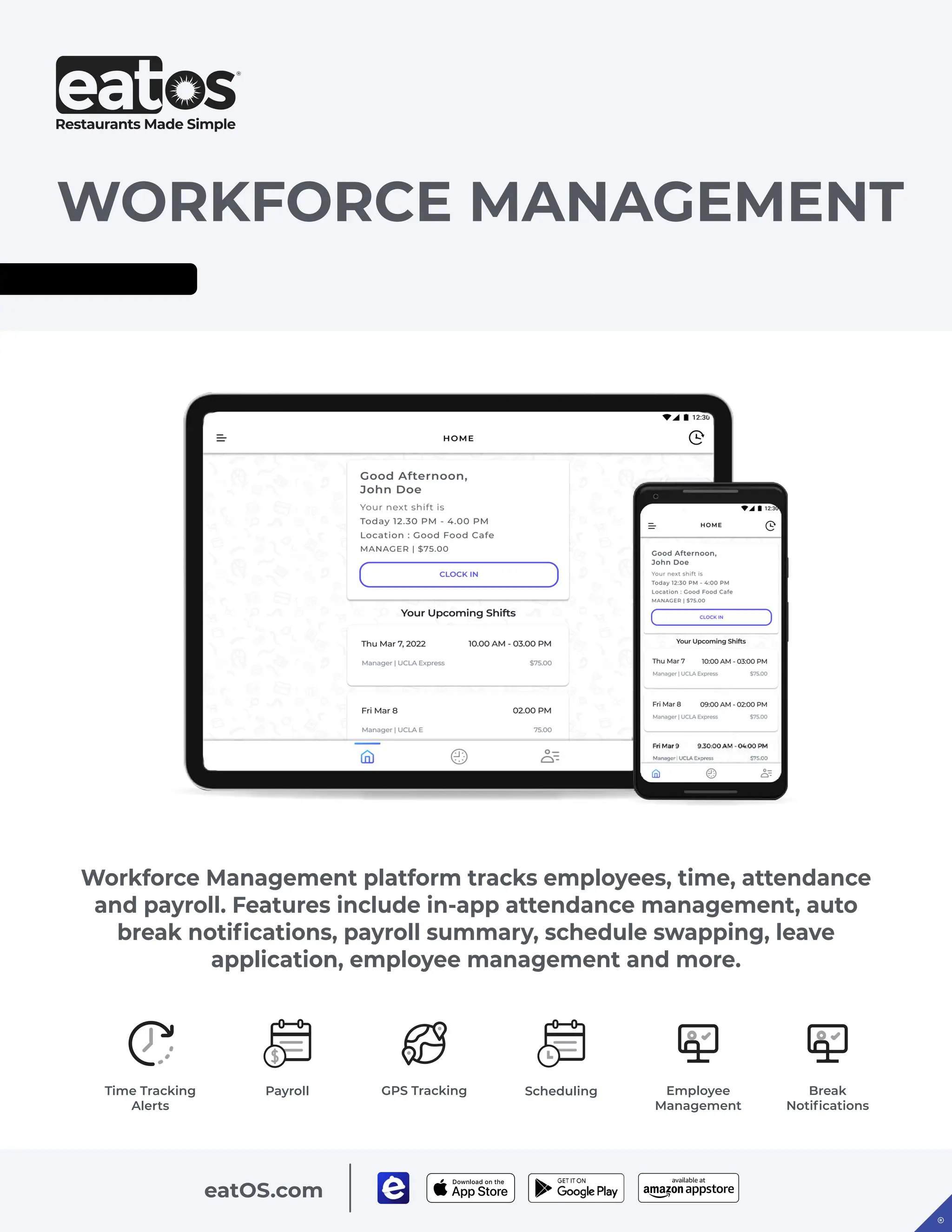 Workforce Management | Restaurant Technology – eatOS | PDF | Free Download
