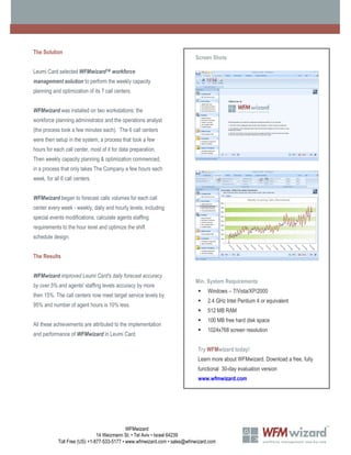 Wfmwizard case study | PDF