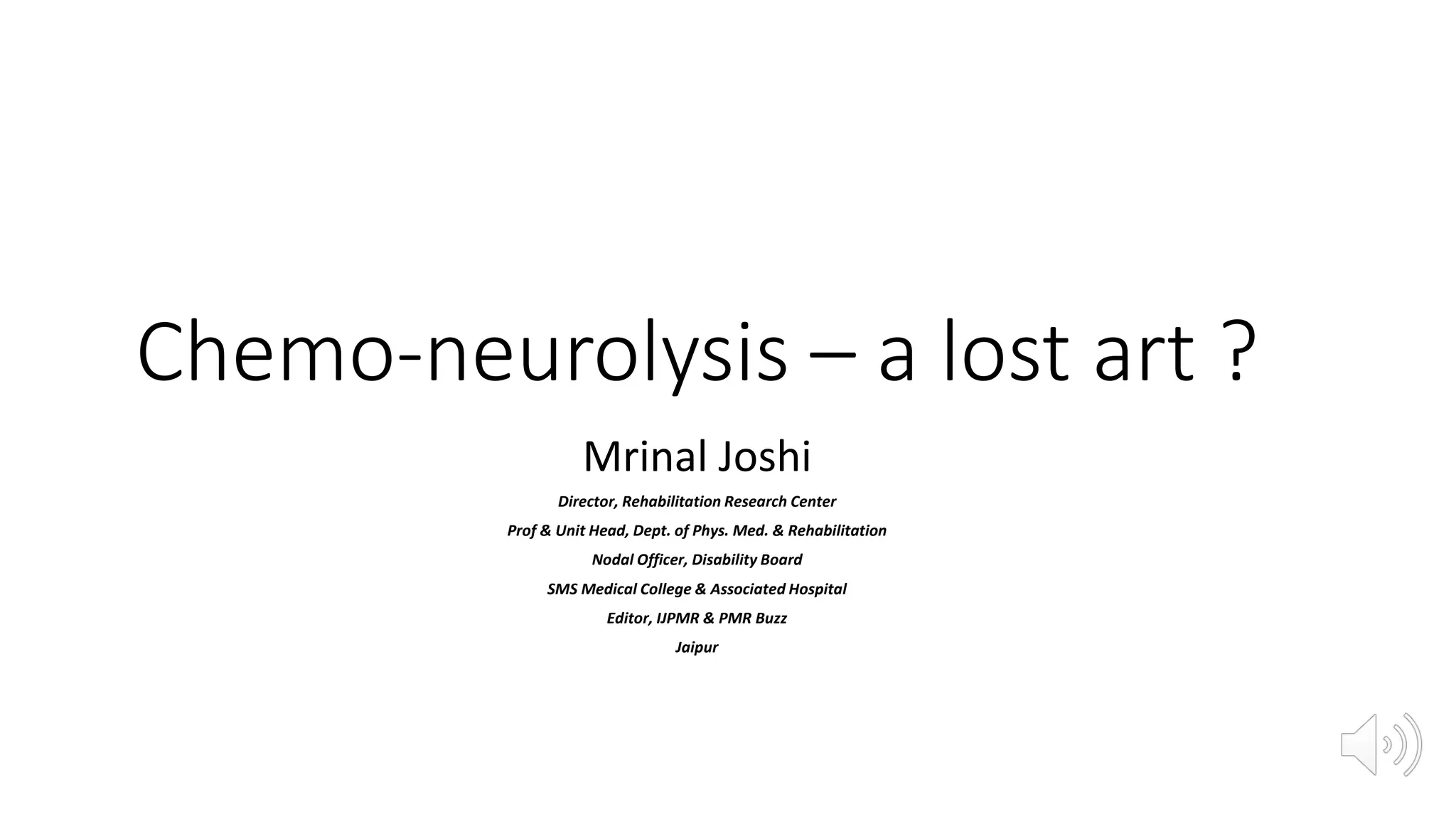 Phenol blocks for spasticity | PPSX