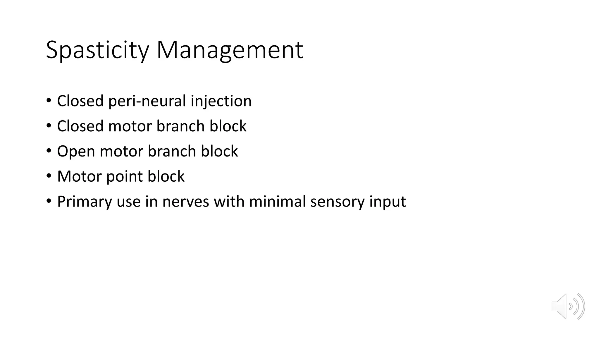 Phenol blocks for spasticity | PPSX