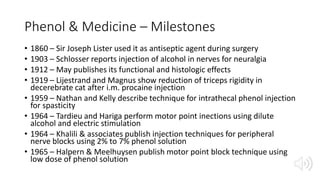 Phenol blocks for spasticity | PPSX