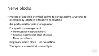 Phenol blocks for spasticity | PPT