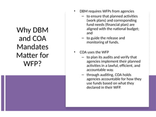 The Work and Financial Plan (WFP): Mastering Accomplishment Reporting ...