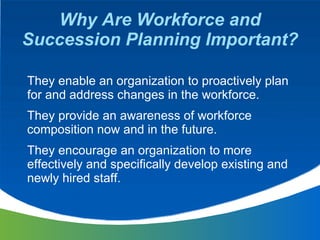 Workforce Planning Overview Workshop Presentation | PPT