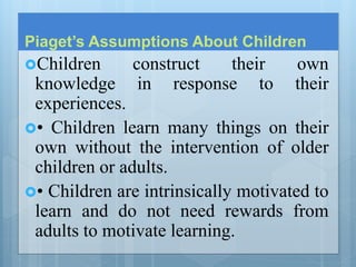 Piaget's theory of cognitive development | PPT
