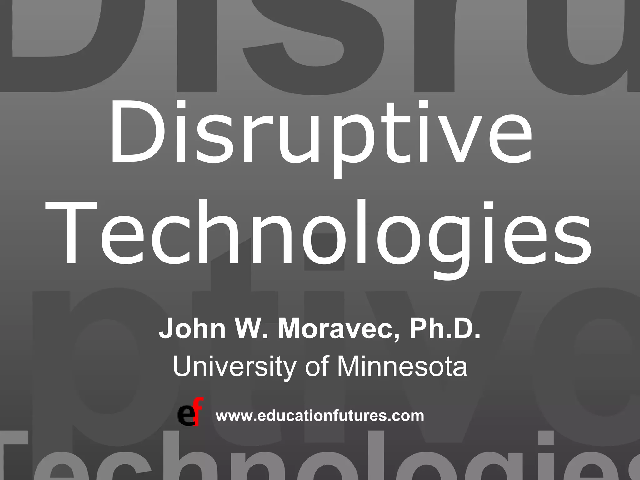 Wfs Disruptive Technologies | PPT