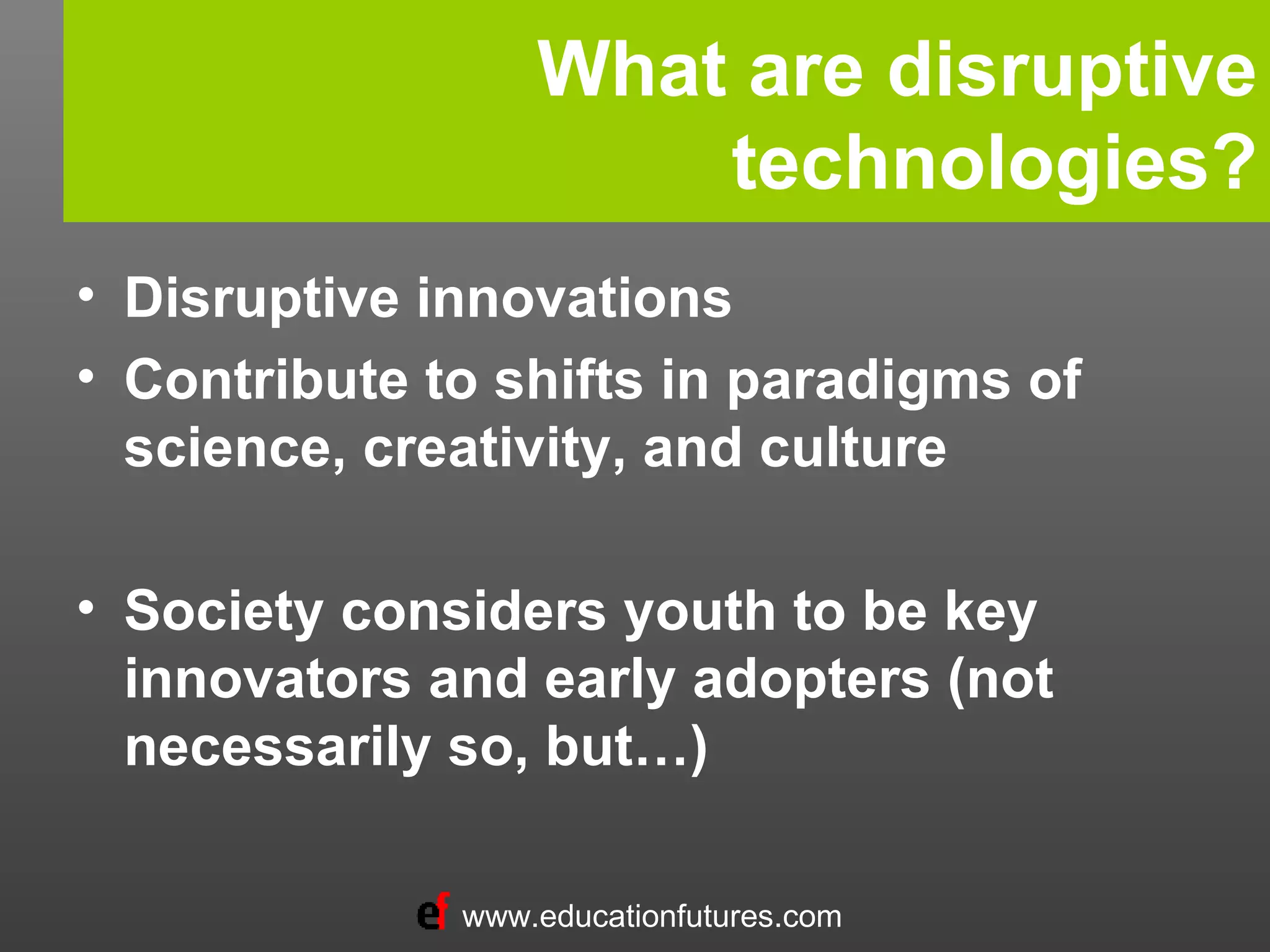 Wfs Disruptive Technologies | PPT