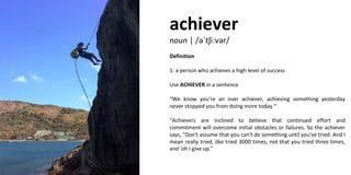 Achiever - Word For Today | PDF