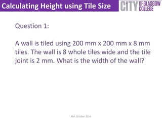 Wall and Floor Tiling - Perimeter and Area | PPTX