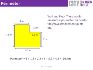Wall and Floor Tiling - Perimeter and Area | PPTX